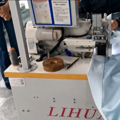 China Automatische Zuführmaschine Industrielle Gürtel-Stil Sechs synchrone Textilgewebe Kantenmaschine zum Nähen zu verkaufen