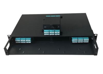 China MTP / MPO Fiber Optic Patch Panel High Density 1U 19 Inch 96 Cores for sale
