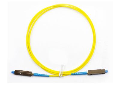 China Indoor MU Patch Cord Single Mode Type Yellow Color 0 . 3dB Insertion Loss for sale