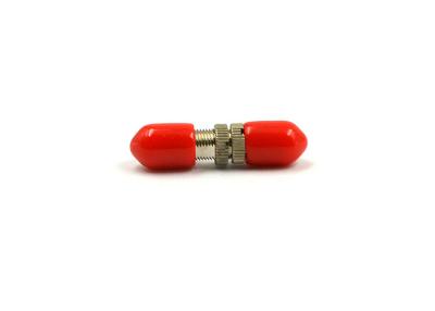 China DIN Fiber Optical Adapter Ceramic Sleeve Steel Housing Plastic Dust Cap for sale