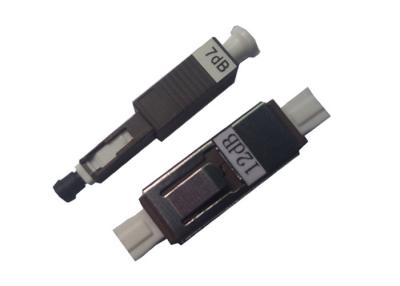 China Male To Female Type MU Attenuator , Inline Fixed Optical Attenuator Various Color for sale