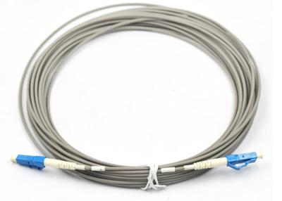 China LC Optical Patch Cord Multimode Armored Type Gray Color -40 - 75℃ Working for sale