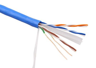 China 100 Foot FTP Cat6A Cable Blue Color For Digital Communication 30 Voltage for sale