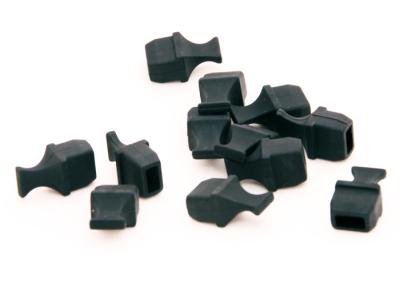 China Silica Gel MPO MTP Optical Connector Dust Cap For QSFP+ Module for sale