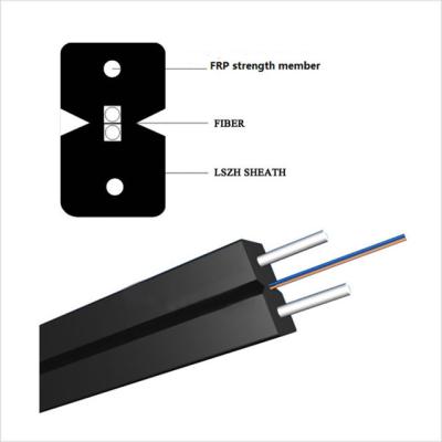 China 2 Core FTTH Coaxial 3000N Indoor Fiber Optic Cable For ODF for sale
