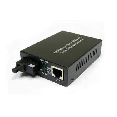 China 100M SM SX 20KM Fiber Media Converter With SCUPC Connector for sale