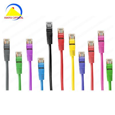 China Cat6 Rj45 568b 24awg Cat5e Lzsh Optical Patch Cord For Network for sale