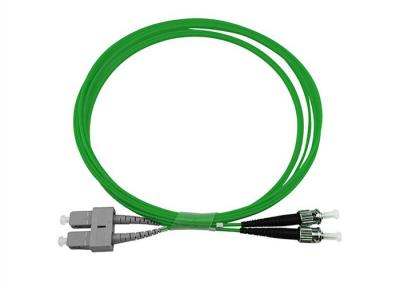 China LSZH Duplex Fiber Patch Cord ST To SC OM5 Multimode Fiber Jumpers FTTA for sale
