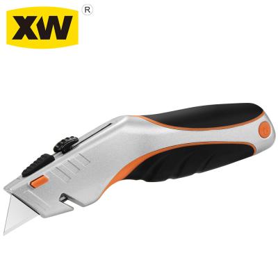 China Quick Change Blade Safe Utility Knives With Finger Guard And 0.2 Pounds Lightweight SX6100 for sale