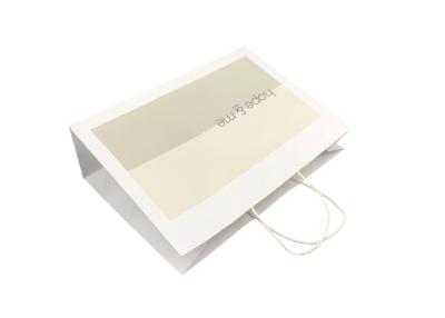 Cina Sacchi di carta bianchi naturali di Kraft per il regalo che imballa aspetto alla moda in vendita