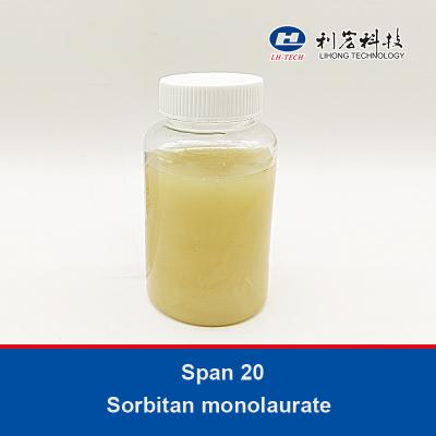 中国 Span 20 食品グレード ソルビタンモノラウレート界面活性剤 化粧品食品乳化剤 Cas 1338-39-2 販売のため