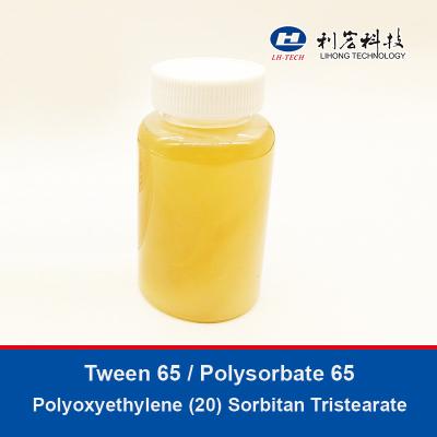 중국 Tween 65 폴리소르베이트 65 폴리옥시에틸렌 (20) 소르비탄 트리스테아레이트 CAS NO.9005-71-4 판매용