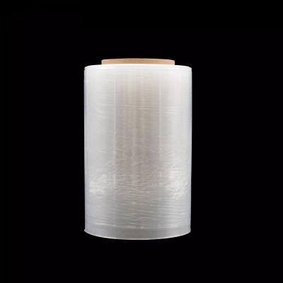China 100% Recyclable PE Stretching Film with 300–500 mm Width and 12–35 Microns Thickness for Industrial Packaging for sale