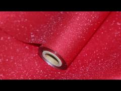 Ontwikkel je ontwerpen met de gedurfde glans van onze Red Glitter Lamination Film!