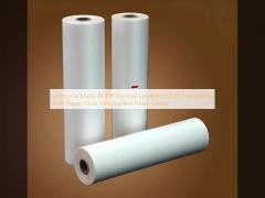 Glossy Or Matte BOPP Thermal Lamination Film Laminating With Paper Gloss Film Surface Finish Glossy
