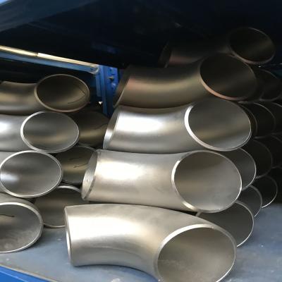 China Hot Sale ASTM B16.9 gr2 90 degree titanium welded elbow seamless for sale