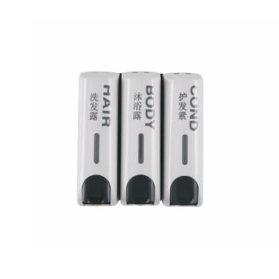 China Three head Soap dispensers for shampoo and bath gel with ABS materials for sale