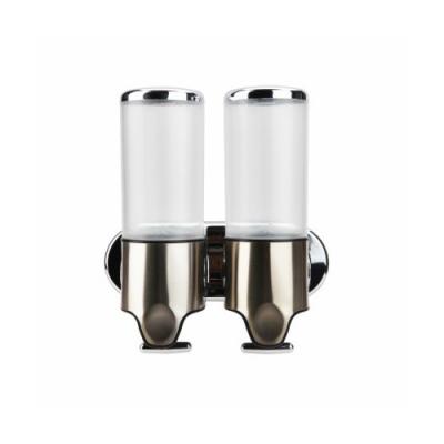 China New design two head Soap dispensers for shampoo bath gel conditioner foam for sale