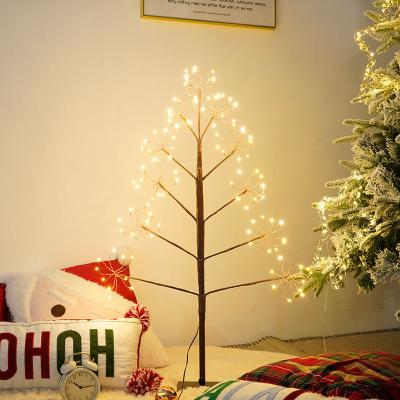 China New Christmas LED Tree Light Yard Decoration Outdoor Twig Branch Artificial Led Copper Wire Tree Lights factory