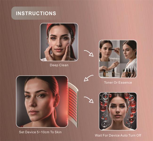 Home Use Portable LED 660nm Red Light Anti Aging Device