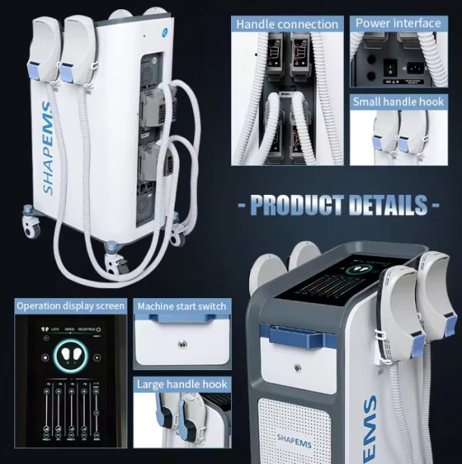 4 Handles Electromagnetic Stimulato Muscle Fat Burning Body Shaping Machine