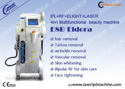 China 1Hz - 5HZ Vertical  3 IN 1 E-light + IPL + ND YAG hair removal machine for beauty salon for sale