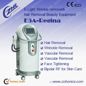 중국 Elight 2개의 손잡이를 가진 수직 IPL RF 다 기능 아름다움 장비 E 빛 판매용