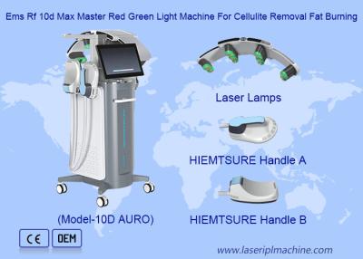 China Ems Rf 10d Max Master Red Green Light Machine For Cellulite Removal Fat Burning for sale