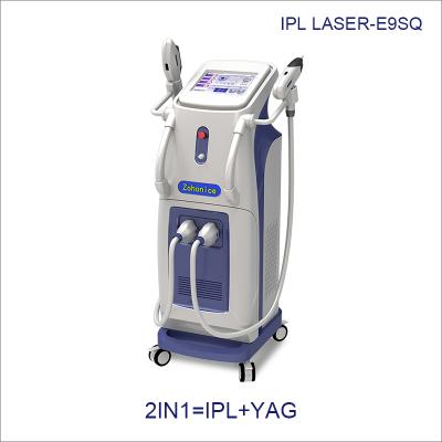 Cina 2 in 1 attrezzatura verticale del laser di rimozione del tatuaggio della macchina di depilazione del laser di IPL in vendita