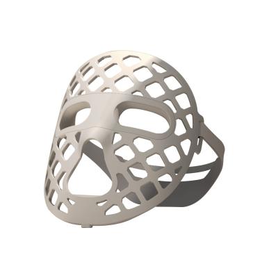 China Hollow Out Design Soft Silicone Blue Red yellow Light Therapy LED Face Mask for sale