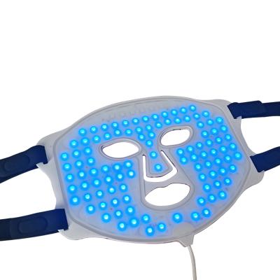 China Advanced Red And Blue Light Therapy LED Face Mask Silicone For Personal On All Skin Types for sale