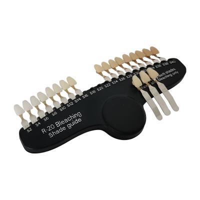 China Clinic Dental Porcelain 3d Teeth Shade Guide For Genetic Yellow Teeth for sale