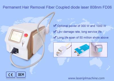 Cina La fibra permanente della macchina di depilazione del laser a diodi coppia il potere di 808nm 600w in vendita