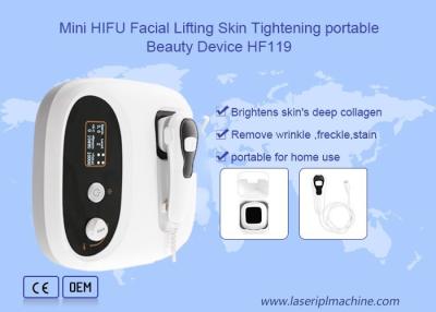 Cina Mini pelle di sollevamento facciale di Hifu che stringe il dispositivo portatile HF119 di bellezza in vendita