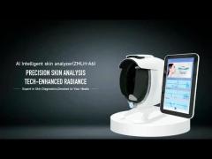 View Intelligent 36 Million Pixel 8 Spectral Facial Scanner Skin Analyzer Machine Demo