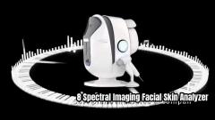 8 Spectral Imaging 18 Skin Indicators Facial Skin Analyzer with Handheld Microscope