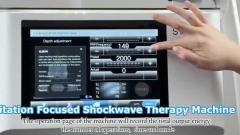 Portable Non Invasive Electromagnetic ESWT Rehabilitation Focused Shockwave Therapy Machine