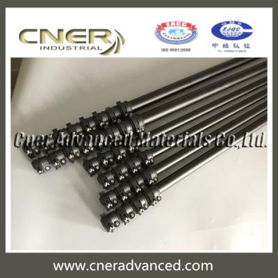 China Carbon fiber telescopic pole of 27 feet length, with new designed clamps for sale