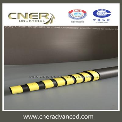 China 25 feet long carbon fiber hybrid telescopic pole for window cleaning pole, with new designed locking system for sale