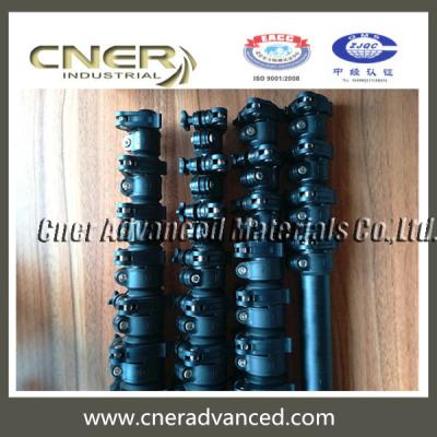 China High stiffness 35 feet carbon fiber telescopic pole for window cleaning water fed pole, rescue pole, harvesting rod for sale