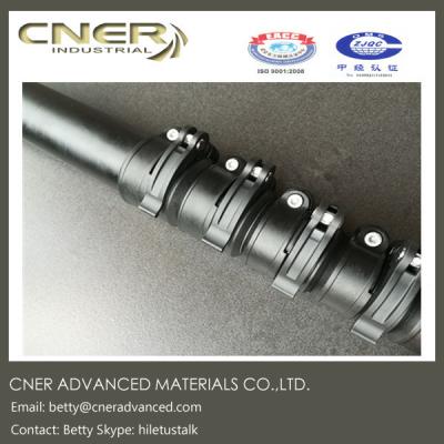China Telescopic 27 feet carbon fiber pole with scratch matte finish for sale