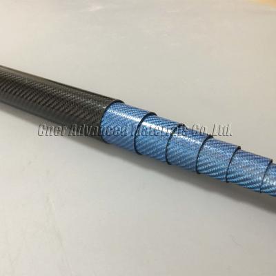 China Carbon fibre telescopic pole for water fed pole, window cleaning pole, betel nut plucking pole, water rescue pole for sale