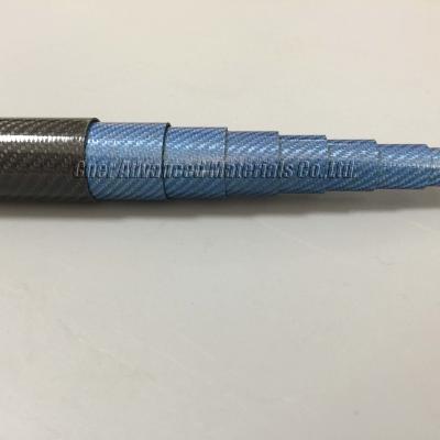 China Carbon fiber telescopic pole of 30 feet length for window cleaning pole, and rescue pole for sale