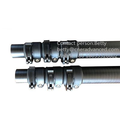 China Telescopic carbon fiber pole for window cleaning water fed pole, solar panel cleaning pole, long reach telescopic poles for sale