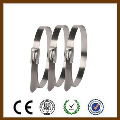 China Double Loop Self Locking Stainless Steel Cable Ties Non Flammable Corrosion Resistance for sale
