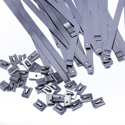 China Fireproof PVC Coated Stainless Steel Cable Ties Alkali Acid Resistance for sale