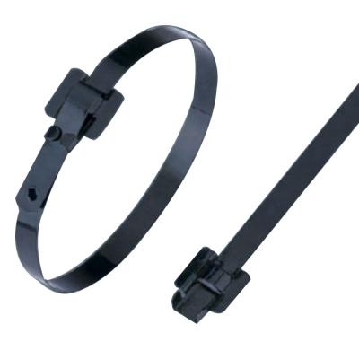 China Quick Release PVC Coated Stainless Steel Cable Ties Self Locking Anti - Aging for sale