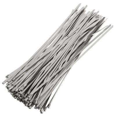 China PVC Coated Self Locking Stainless Steel Cable Ties , Durable Heavy Duty Black Zip Ties for sale