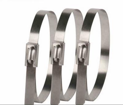 China Self Locking Heavy Duty Stainless Steel Cable Ties PVC Coated Anti - Static for sale