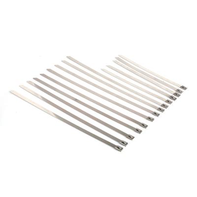 China General Stainless Steel Cable Zip Ties Ball Lock Alkali Acid High Resistance for sale